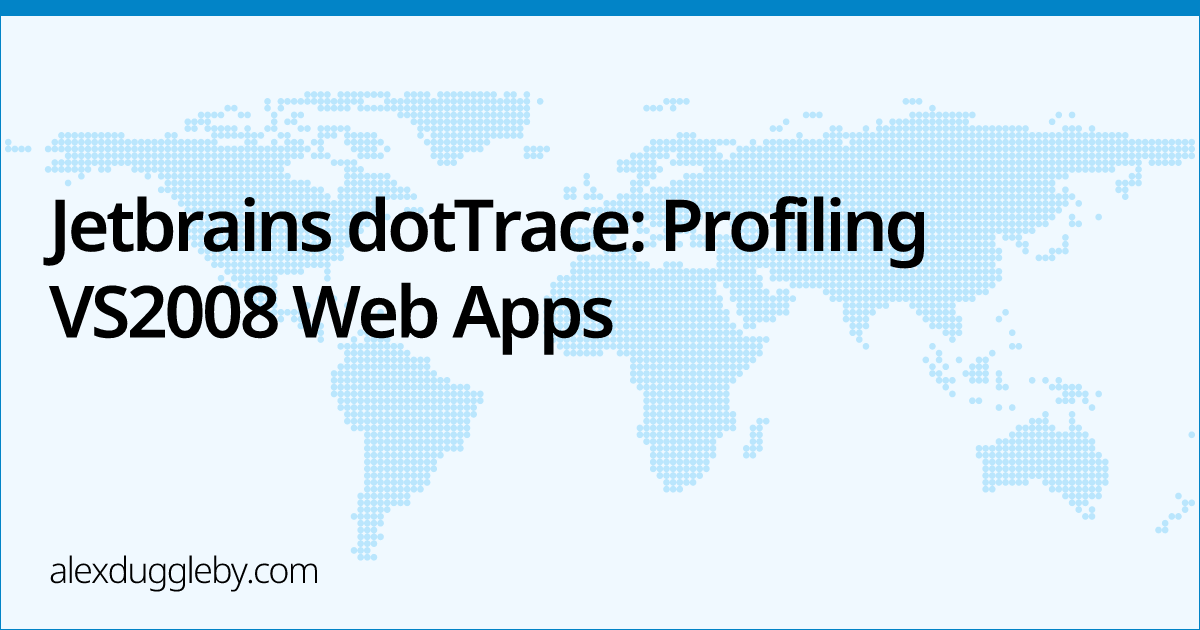 Jetbrains dotTrace: Profiling VS2008 Web Apps